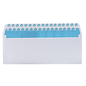 #10 Security Tinted Self-Seal Envelopes - No Window - EnveGuard, Size 4-1/8 X 9-1/2 Inches - White - 24 LB - 100 Count (34100)