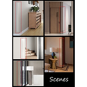 Clear Plastic Wall Corner Guards and Edge Protectors, 4 3 1.7cm Wide Self Adhesive Corner Shield Trim Strips for Home Kitchen Office, Waterproof ( Color : 1.7cm(0.6in) Width , Size : 125cm/49.2in )