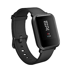 TECKMICO Replacement Bands Compatible with Amazfit Bip,Soft Silicone Sport Bands with Quick Release Pin for Amazfit Bip Lite Huami Smartwatch(Black, Black Buckle)