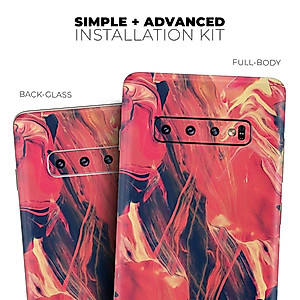 DesignSkinz Liquid Abstract Paint Remix V92 Protective Vinyl Decal Wrap Skin Cover Compatible with The Samsung Galaxy S20 (Screen Trim & Back Glass Skin)