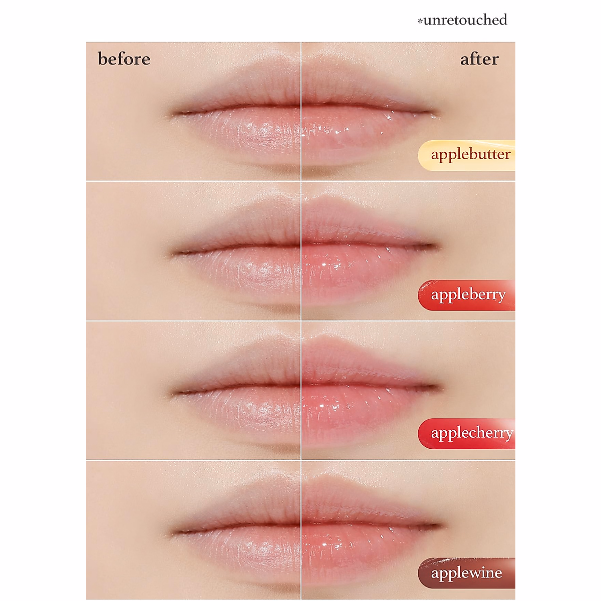 NOONI Korean Lip Butter Overnight Melting Balm (Applebutter) Lip Mask, with Shea Butter and Vitamins | Hydrating, Nourishing, Lip Balm, Soothing, Moisturizing, Softening, Korean Skincare