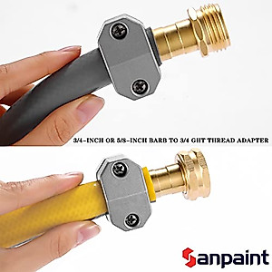 Zinc and Aluminum Male and Female Coupling, Fits All 5/8-Inch and 3/4-Inch Garden Hose Repair Fitting, 2 Pack (Male + Female)