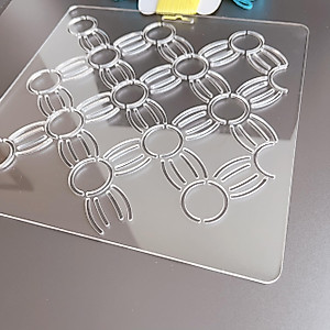 Acrylic Sashiko Stencil, Embroidery Pattern, Quilting Stencil for Hand Quilting and Embroidery
