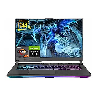 Newest ASUS ROG Strix G17 Gaming Laptop 17.3” FHD 144HZ IPS, AMD 8-Core Ryzen 7 4800H (＞i7-10750H), 16GB RAM, 512GB SSD, NVIDIA GeForce RTX 3060, RGB Backlit Keyboard, Wifi6 Win10 + CUE Accessories