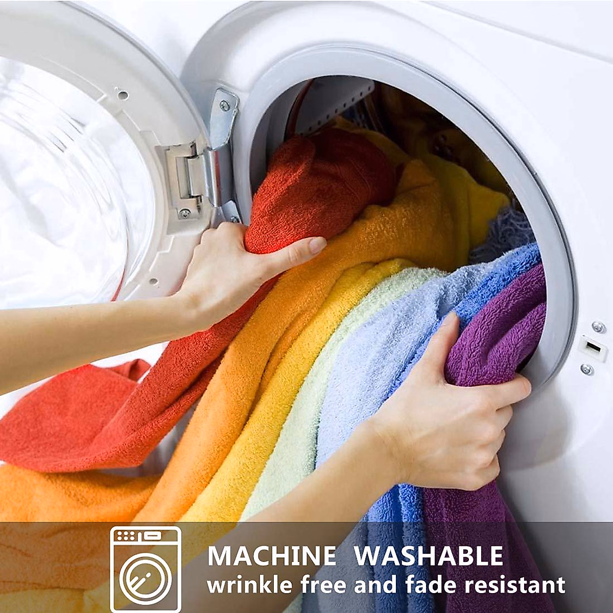 Elf Linen 1500 Thread Count Egyptian Cotton Luxurious Italian Finish 3-PCs Duvet Set { 1 PC Duvet Cover Hidden Zipper Closure with Corner Ties & 2 Pillow Shams Solid (Queen, White)