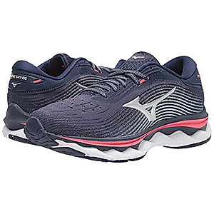 Mizuno Women's Wave Sky 5 Running Shoe, Peacoat, 9