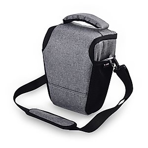 JUSTYINUO Gray Digital Triangle Bag Camera Bag Fit for Nikon Fit for COOLPIX B600 B700 B500 Fit for Sony HX400 HX350 H300 H400 DSC RX10 RX10 III RX10 IV Camera Bags & Cases
