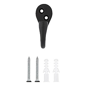 National Hardware N337-909 Powell Knurled Hook, 2-5/8", Matte Black