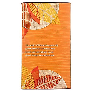Allegro Tea, Organic Ginger Peach Black Tea Bags, 20 ct