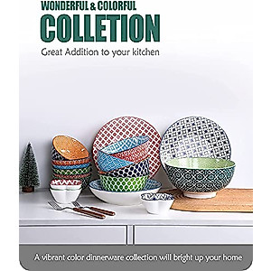 Salad Pho Soup Bowls Set for Eating, 55oz Lareina Extra Large Stackable Ramen Pasta Ceramic Serving Bowls, Big Round Microwavable Porcelain Bowls for Kitchen, Ideal Housewarming Gift