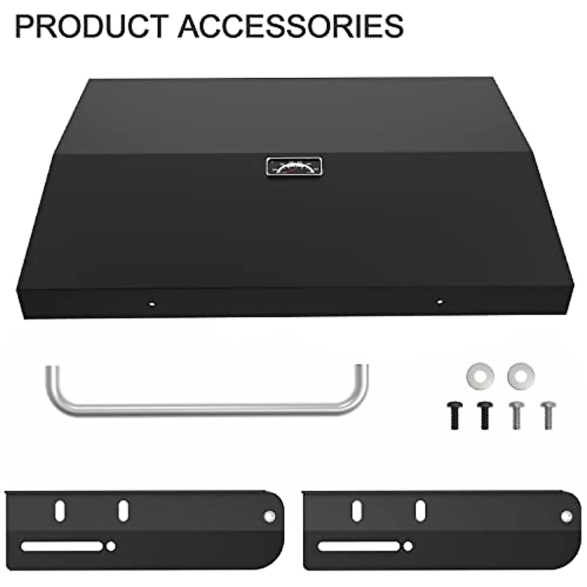 Upgrade Cover Hinged Lid w/Thermometer for Blackstone 36 Inch Griddle 1836 1554 1565 1825 1866 and More, Griddle Grill Hard Cover Flat Top Lid Compatible with 36" Blackstone Griddle Lid