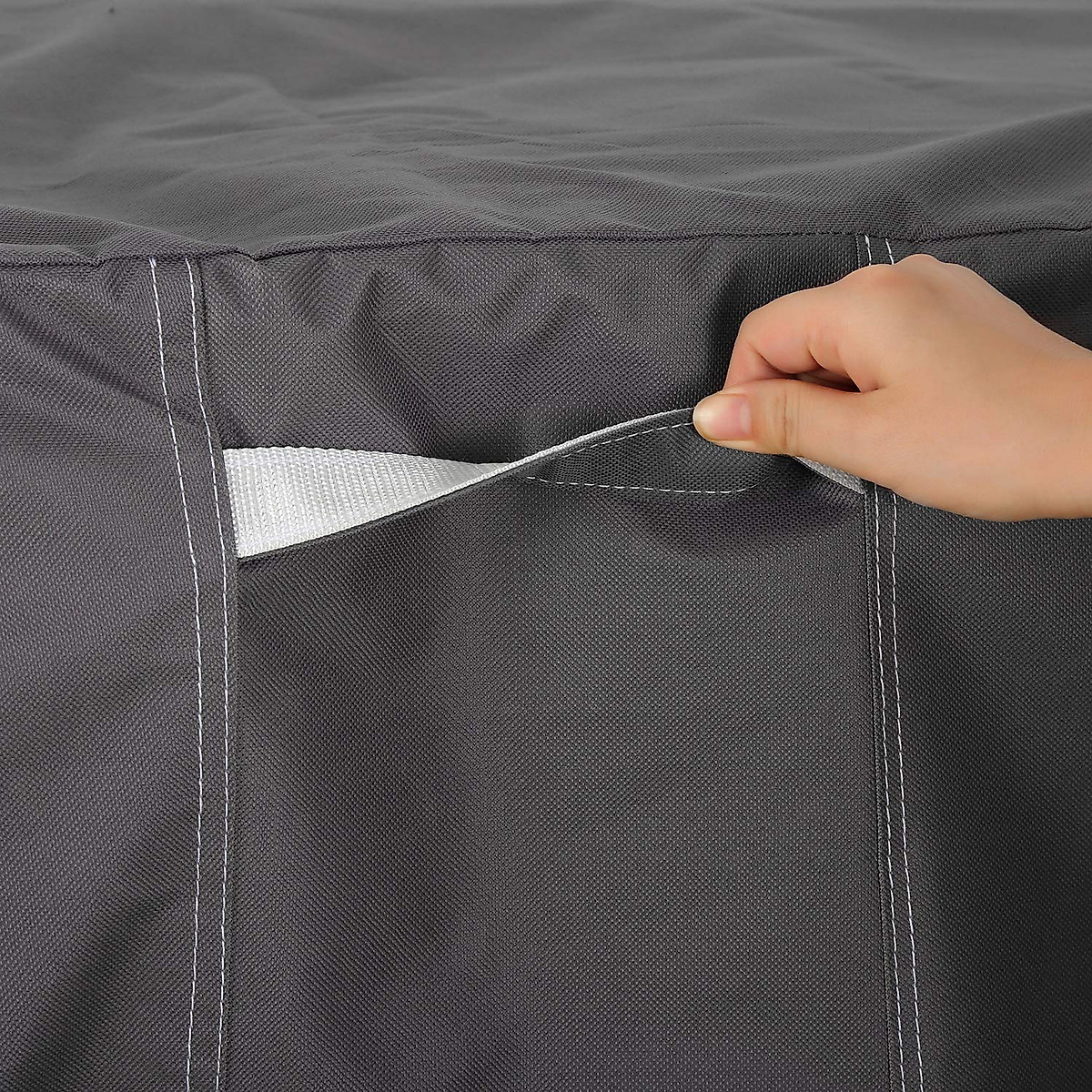 Yesland Square Air Conditioner Cover - 34 x 34 x 30 Inches - Durable AC Cover Water Resistant Fabric Windproof Design for Outside Units