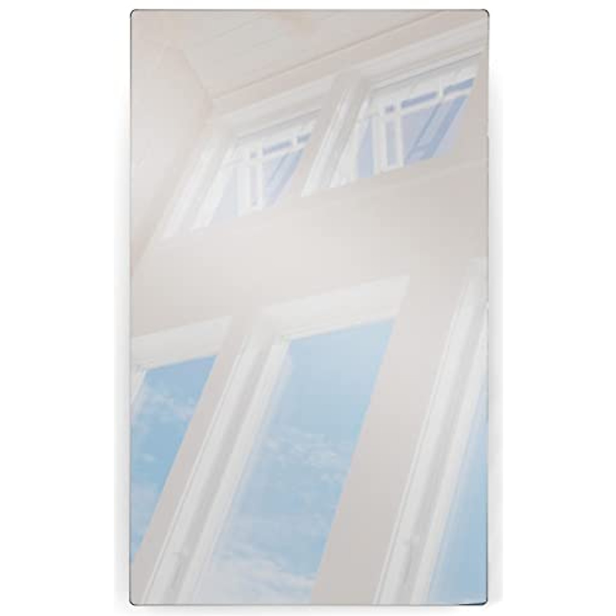 Displays2go 32" Wall Mounted Digital Signage Mirror with Motion Sensor, Android 7.1 - Silver (DGMM32)