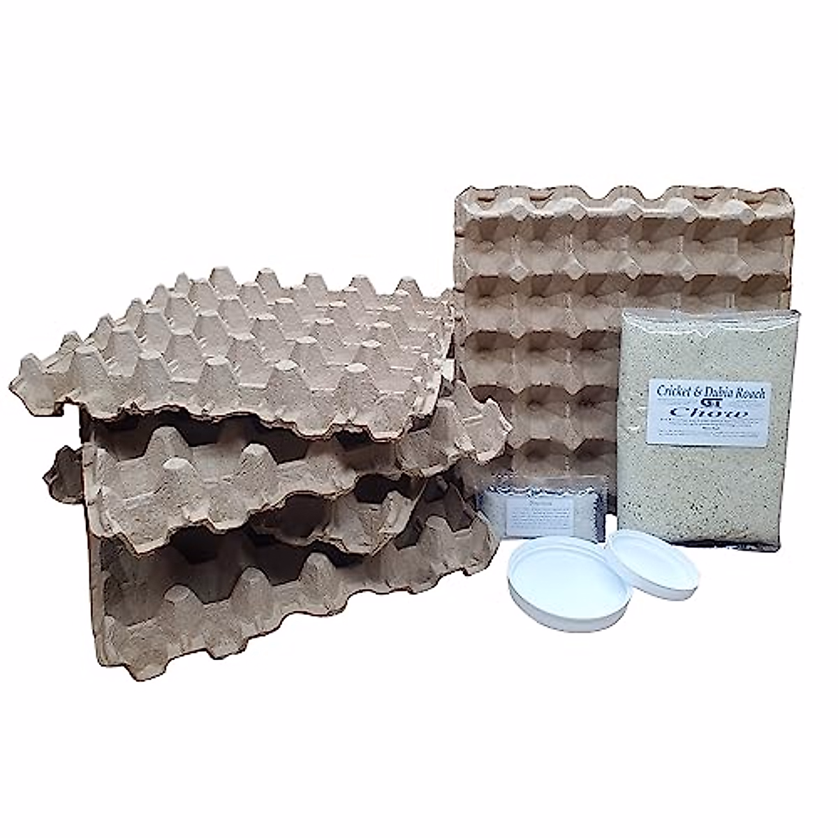 G&T Country Living Dubia Roach Colony Starter Kit with a Pound of Feeder Insect Chow for Earthworms, Hissing Cockroaches, Breeding Insects, Gut Loading, for Reptiles