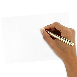 Hallmark Customizable All Occasion Greeting Cards (12 Cards with Envelopes and Stickers) Gold Foil Floral for Birthday, Thank You and Thinking of You