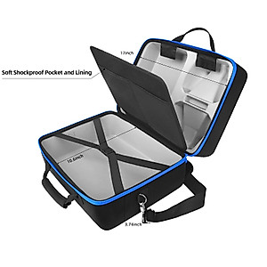 Hard Shell Carrying Case for Playstation 5 Console, Travel Case for PS5 Compatible with Disc& Digital Edition with Base On, Storage Bag for PS5 DualSense Controllers/Pulse 3D Headset/Cords and Other Accessories