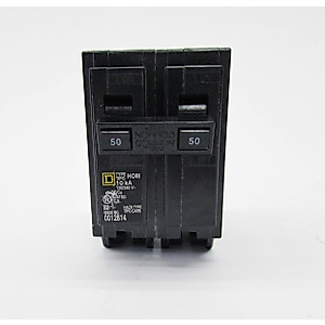SCHNEIDER ELECTRIC 120/240-Volt 50-Amp HOM250 Miniature Circuit Breaker 120/240V 50A
