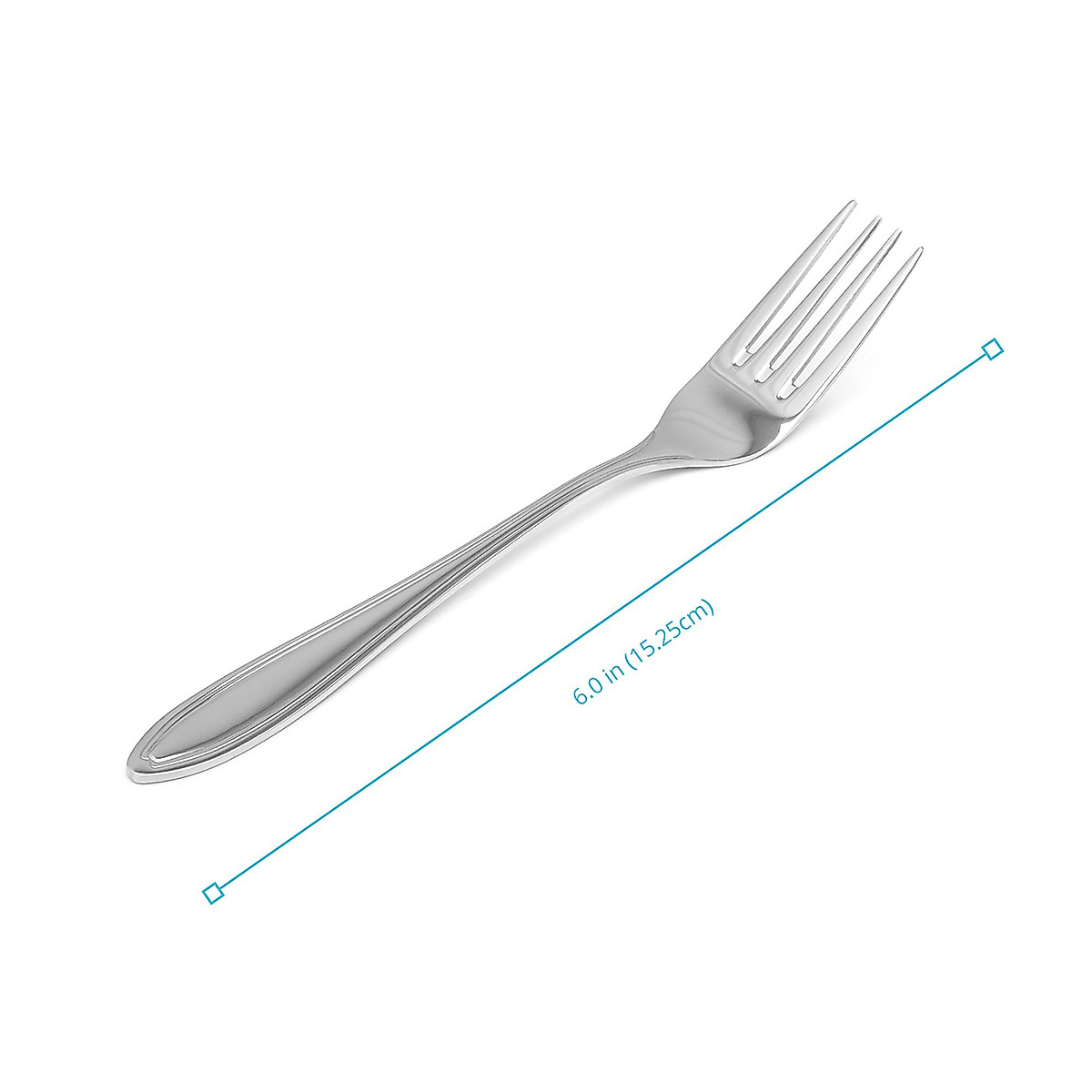 Royal 12-Piece Mini Dessert Forks Set - 18/10 Stainless Steel, 6.0" Mirror Polished Flatware Utensils - Great for Tastings, Cakes, and Using in Home, Kitchen, or Restaurant