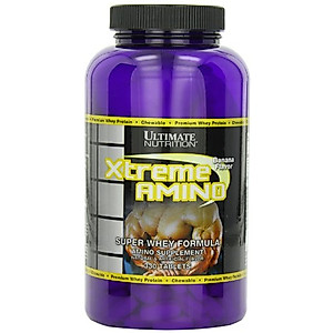 Ultimate Nutrition Xtreme Amino Dietary Supplement, Whey Protein Concentrate, Amino Acid Profile for Muscle Gainer, 330 Flavored Chewable Tablets