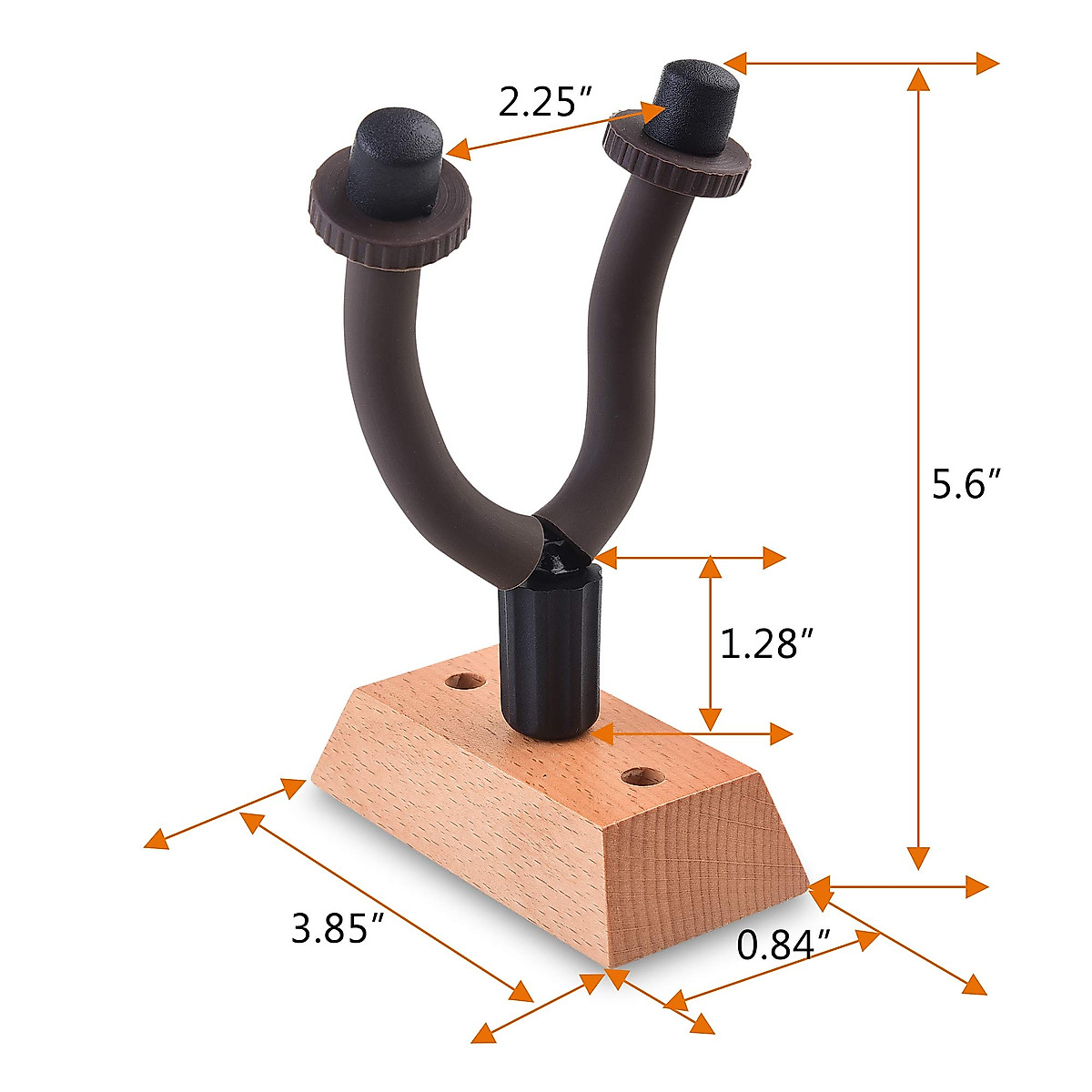 Lejoy Guitar Hangers Wall Mounts Holder Stand for Acoustic Electric Guitar Bass Ukulele-Beech wood （2-pack)