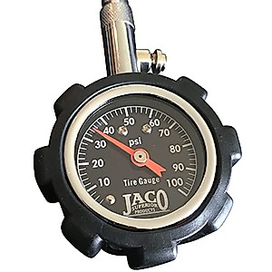 JACO Deluxe Tire Pressure Gauge - 100 PSI