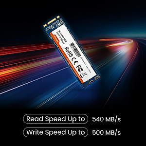MMOMENT MS23 256GB M.2 2280 SATA III 6Gb/s Internal Solid State Drive SSD (up to 500MB/s)
