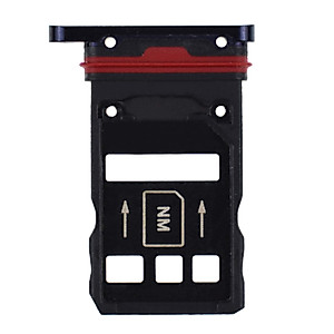 Dual Sim Card Tray with Micro SD Slotwith Waterproof Rubber Ring Replacement for Huawei Mate 20 Pro Phantom Black LYA-L09 LYA-L29 LYA-AL00 LYA-AL10 LYA-TL00