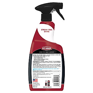 Weiman Daily Cooktop Cleaner with Microfiber Cloth Included for Glass Ceramic and Induction Cook Tops, 22oz