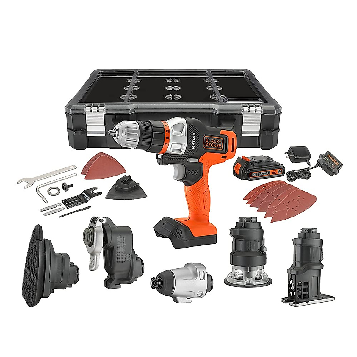 Black & Decker BDCDMT1206KITC Matrix 6 Tool Combo Kit with BDCMTTS Matrix Trim Saw Attachment