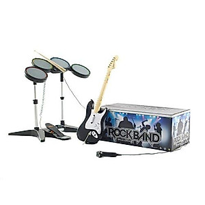 Xbox 360 Rockband Bundle (Game, Microphone, Drumset, Guitar)