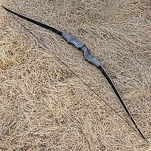 Black Hunter Archery Takedown Bow Longbow American Longbow Adult Right Hand Hunting Wood Bow 60",30-60lbs Target Practice