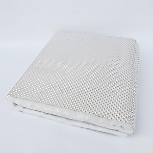 AC PERFORMANCE Reduce Radiant Heatshield Armor 3' Long x 1' Wide x 1/2" Thick Exhaust Pipe Multipurpose Heat Shield, Fiberglass Laminated Aluminum