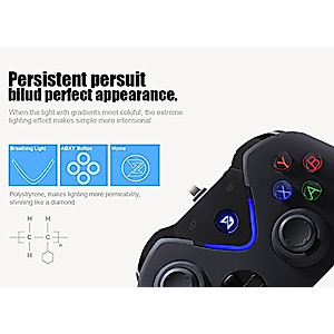 ZD-O RGB Wireless Game Controller for Switch,Fire TV, Windows 7 8 10 PC/Lapto/Android Smartphone Tablet VR TV Box… (Black)