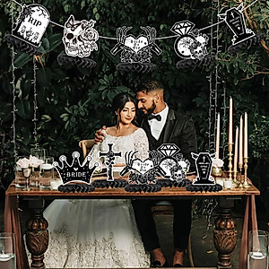 Bride or Die Bachelorette Party Decorations, Bride or Die Party Honeycomb Centerpieces Till Death Do Us Party Bachelorette Party Decorations, Gothic Bridal Shower Wedding Engagement Party Supplies