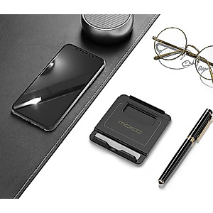 MoKo Adjustable Foldable Portable Electronic Device Stand, Compatible with 6-11 Inch Tablets and Phones, Strong and Durable ABS and Rubber Construction, Easy to Adjust and Fold