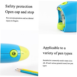 [New] Electric Pencil Sharpener Fast Sharpen Automatic for - for Primary - Efficient Quiet and Safe - Perfect for Pencil Box