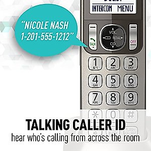 PANASONIC Corded / Cordless Phone System with Answering Machine and One Touch Call Blocking – 2 Handsets - KX-TGF352N (Champagne Gold)