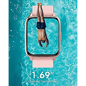 Deeprio Smart Watch 1.69 inch for Android Phones and iOS Compatible iPhone Samsung Men Women HD Screen Oxygen Pleasure Heart Rate Monitor IP68 Waterproof Smartwatch Fitness Tracker Fitness Watch