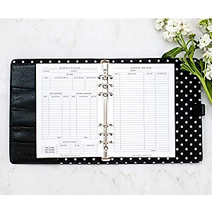 Finance Plan Refill for A5 Planners, Monthly Budget, Bill Tracker, 1 Year Supply (Notebook Not Included)