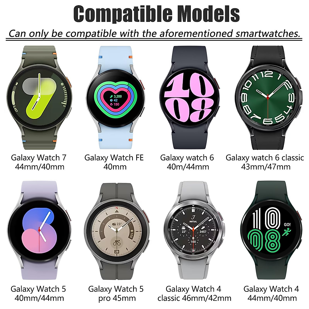 EZMVZKU Galaxy Watch 5 Pro 45mm Bands Metal, No Gap Solid Stainless Steel Strap for Samsung Galaxy Watch 4 40mm 44mm / Watch 4 Classic 42mm 46mm / Watch 5 40mm 44mm for Men Women,Black Gold