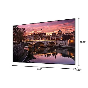 Samsung QB65R 65 inch 4K UHD LED Commercial Signage Display for Business with HDMI, Wi-Fi, 350 nit (LH65QBREBGCXZA), Black