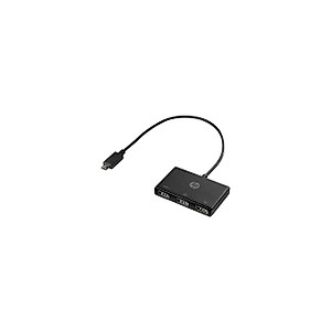 HP Hub for USB-C Laptops (USB-C to USB-A), Black (Z8W90AA)