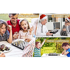 Luoyer 9.8 Inch Portable Travel Chess Set Magnetic Folding Chessboard Small Chess Board Game Sets Strategic for Teens Adults Beginners