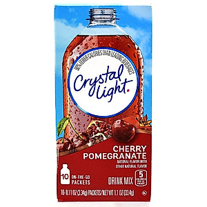 Crystal Light Antioxidant, Natural Pomegranate Cherry Drink Mix, 10 ct