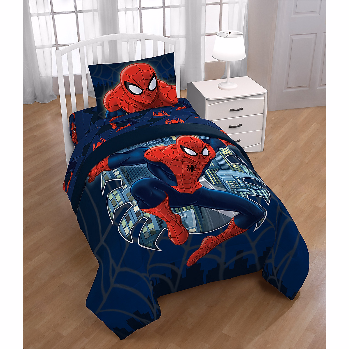 Jay Franco Marvel Spiderman 'Saving The Day' Microfiber 3 Piece Twin Sheet Set