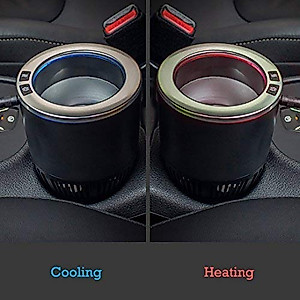 Yesinaly Premium 2-in-1 Car Cup Warmer Cooler Smart Car Cup Mug Holder | Perfect Car Tumbler Holder for Commuter/Road Tripper Holiday Seasonal Present