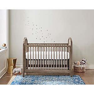 Contours Elston 3-in-1 Convertible Standard Baby Crib, Converts from Baby Crib to Toddler Bed and Daybed, Fits Standard Full-Size Crib Mattress, Easy to Assemble - Antique Gray-Brown