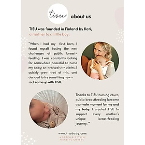 Nursing Cover for Baby Breastfeeding & Pumping | Multi Use Car Seat Stroller Cover | Breathable Soft Organic Muslin Cotton | Breast Feeding Apron & Shawl by TISU (Sand (Neutral))