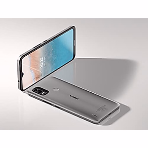 Nokia C21 Plus | Android 11 (Go Edition) | Unlocked Smartphone | 2-Day Battery | Dual SIM | 2/64GB | 6.52-Inch Screen | Charcoal