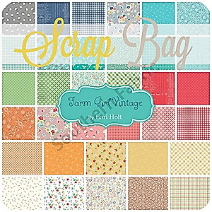 Riley Blake Farm Girl Vintage Scrap Bag (Approx 2 Yards) by Lori Holt Fabric cuts DIY Quilt Fabric